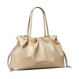 Tory Burch Femme, Sacs, Beige, Taille: ONE Size Drawstring Top-Handle Tote