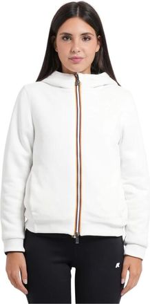K-Way Femme, Sweatshirts et sweats &agrave; capuche, Blanc, Taille: 36 FR SweaT-shirts &agrave; capuche