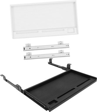 IFUNDOM 2 Satz Ausziehbare Tastaturablage aus PP und Metall Kompakte Schreibtisch Schublade Zur Platzsparenden Aufbewahrung Praktische Tastaturablage unter Ti