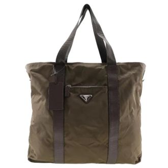 Prada Pre-owned Canvas reisetaschen - - Pre-owned - Damen - Gr&uuml;n - ONE SIZE