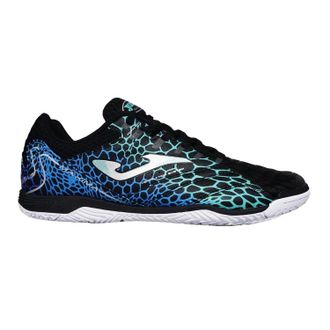 Joma Maxima Reptilien-Druck Hallenfu&szlig;ballschuhe f&uuml;r Herren/Damen Unisex (Schwarz/Blau)