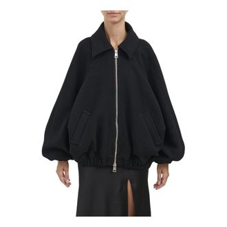 Andrea Ya'aqov Veste Bomber en Cachemire - Femme - Vestes - Noir - Taille: 36 FR