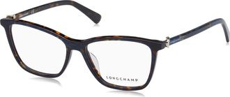 Longchamp Damen LO2685 Sonnenbrille, MARBLE/BLUE HAVANA, 54