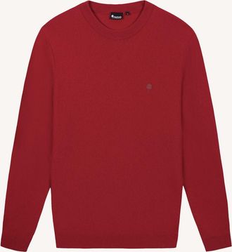 Faguo Pull en laine rouge foncé - MARLY