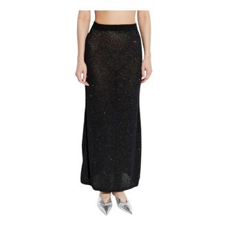 Balenciaga Maxirock mit dekorativem Finish - - Skirts - Damen - Schwarzk - M