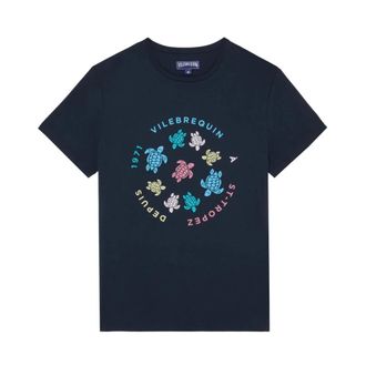 Vilebrequin Tortues Multicolores T-Shirt - - Tops - Herren - Blau - S