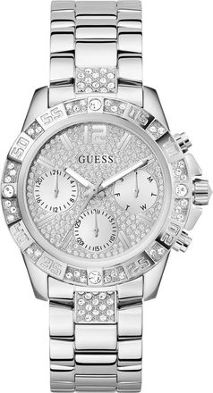 Guess Uhr - Quarz-Analoguhr Majesty - Gr. unisize - in Silber - f&uuml;r Damen