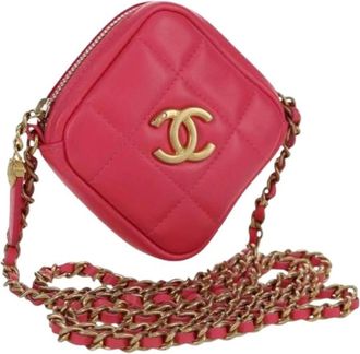 Chanel Sac bandouli&egrave;re mini vintage Pre-owned - Femme - Pre-owned - Rose - Taille: ONE Size