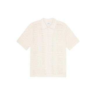 Les Deux Hector Pointelle SS Shirt - - Shirts - Herren - Wei&szlig; - XL