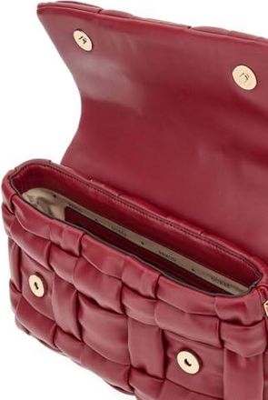 Guess sac &agrave; &eacute;paule Marion Flap Shoulder Bag Red rouge fonc&eacute;