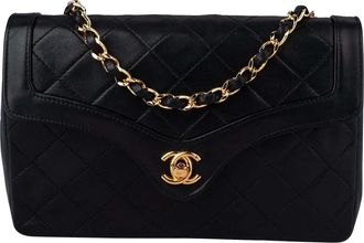 Chanel Crossbody Bags - Chanel Quilted Lambskin 24K Gold Single Flap Cross - Gr. unisize - in Bunt - f&uuml;r Damen