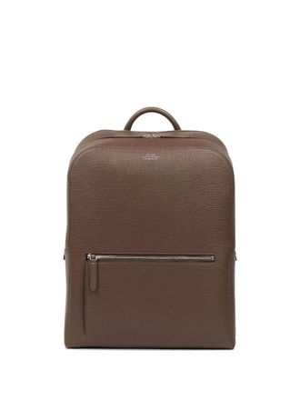 Smythson Panama Rucksack mit Rei&szlig;verschluss - Braun
