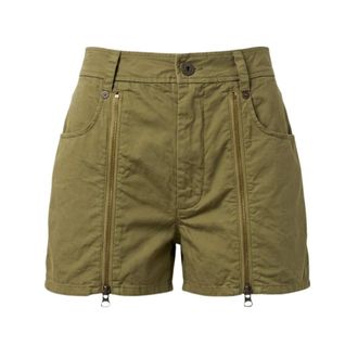 Mr & Mrs Italy High-Waisted Shorts - - Shorts - Damen - Gr&uuml;n - XS