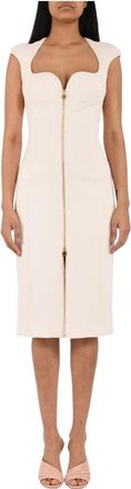 Elisabetta Franchi Femme, Robes, Rose, Taille: 40 FR Midi Dress