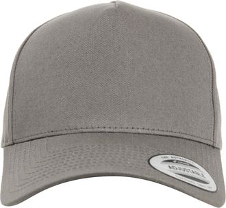 Flexfit Kappe 5-Panel Curved Classic Snapback, Grey, One Size, 7707