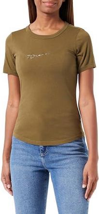 G-Star G-Star Femme Top Autograph Slim, Vert (dark olive D24216-4107-C744), L