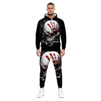 Generic Surv&ecirc;tement de sport pour homme Motif cr&acirc;ne 3D, Homme-03, 3XL