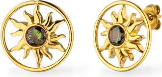 Purelei Luana Coin Ohrringe mit Zirkonia Steinen