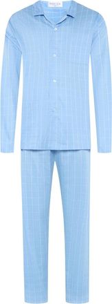 Novila Langer Pyjama aus Baumwolle mit Fensterkaro in