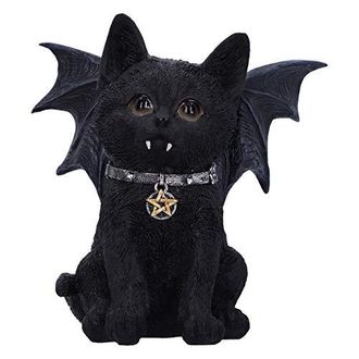 Nemesis Now Figurine de Chat Chauve-Souris Noire 16 cm, Vampuss, Cadeau de Sorci&egrave;re, D&eacute;coration dHalloween, Moul&eacute;e en R&eacute;sine