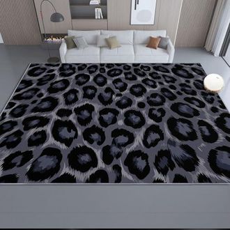 Generic Paillasson Antid&eacute;rapant Gris Fonc&eacute; 120 x 170 cm, Tapis de Sol dint&eacute;rieur Lavable pour entr&eacute;e Cuisine Chambre &agrave; Coucher paillasson d&eacute;coratif, imprim&eacute; A