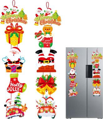 Generic Weihnachtst&uuml;rschild, Weihnachtsschilder f&uuml;r | Rustikale Weihnachtsschilder | Deko in leuchtenden Farben Festliche Urlaubsdekoration