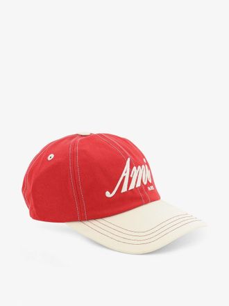 Ami Mens Cotton Hat, Red