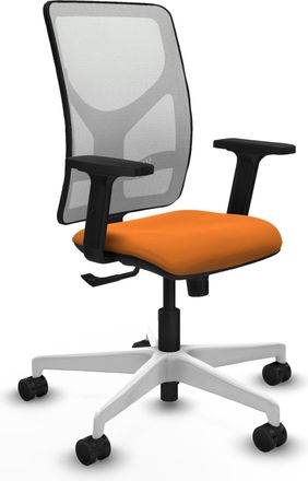 Piqueras y Crespo Stuhl aus Polycarbonat mit 2D-Armlehnen, h&ouml;henverstellbare Lendenwirbelst&uuml;tze, ausgestattet mit 3 Positionen und Schneideschaum, mit Rollen von 65 mm,