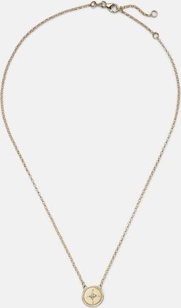 Foundrae Halskette Internal Compass aus 18kt Gelbgold mit Diamanten