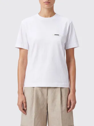 Jacquemus T-shirt contemporain &agrave; manches courtes en coton stretch avec col rond