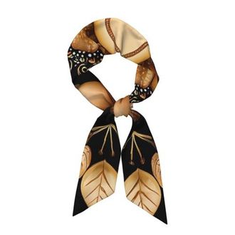 Generic &Eacute;charpe en satin de soie avec motif coeur gland pour femme - Pour le sport, le yoga, le visage