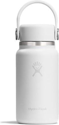 Hydro Flask Micro Hydro 200 ml (6.7 oz) - Auslaufsichere, isolierte Mini-Flasche mit Clip-On-Trageriemen - Kalt & hei&szlig; bis zu 7 Std. - Kompakt & robust - White