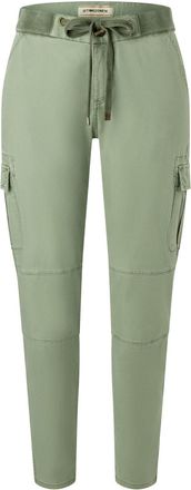 Timezone Damen Cargo Hose Slim MALIKATZ 7/8 - Slim Fit - Gr&uuml;n - Oil Green, Gr&ouml;&szlig;e:W 32, Farbvariante:Oil Green 4628