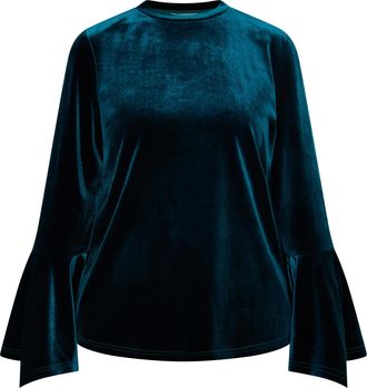 Usha Samtshirt Damen Benzin