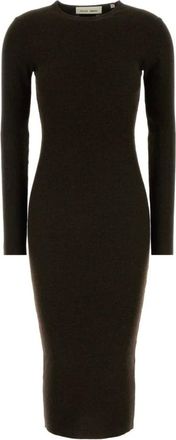 Fear of God Femme, Robes, Brun, Taille: 36 FR Robe c&ocirc;tel&eacute;e &agrave; manches longues