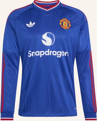 adidas Manchester United 26/27 Authentic Ausw&auml;rtstrikot, Lang&auml;rmelig blau