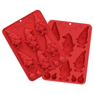 Generic Weihnachts-Fondantformen - Backformen zum Thema Weihnachten für hausgemachte Schokolade - Antihaft-Werkzeug zum Basteln, Backen, Dessert, Gelee und Se