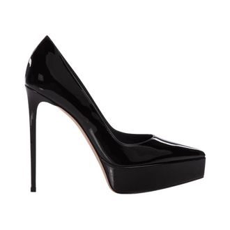 Le Silla Decollet&eacute; aus Lackleder - - Shoes - Damen - Schwarzk - 40 EU