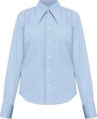 Ami Femme, Blouses et Chemises, Bleu, Taille: 36 FR The Cotton Shirt