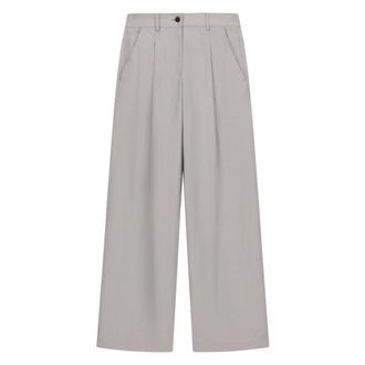 Liviana Conti Femme, Pantalons, Gris, Taille: 40 FR Pantalon Palazzo