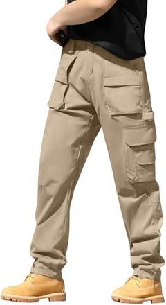 Generic Pantalon cargo de travail pour homme - Pantalon de combat tactique militaire ind&eacute;chirable pour le camping, la randonn&eacute;e, lext&eacute;rieur, respirant, l&eacute;ger,