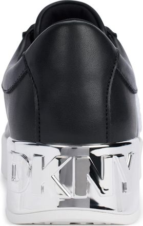 DKNY Damen Maben Varsity-LACE Sneakers, Black, 37.5 EU