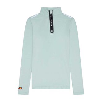 Ellesse Fleece-Oberteil f&uuml;r Damen, mit kurzem Rei&szlig;verschluss (Hellgr&uuml;n)