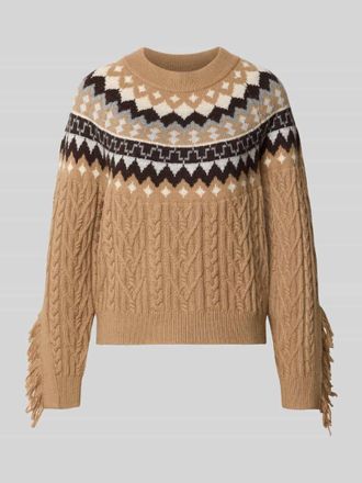 Christian Berg Regular Fit Strickpullover mit Lanawoll-Anteil
