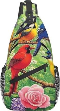 Generic Sac &agrave; bandouli&egrave;re sur le th&egrave;me des oiseaux - Sac &agrave; dos de voyage pour homme - Sac &agrave; dos de randonn&eacute;e