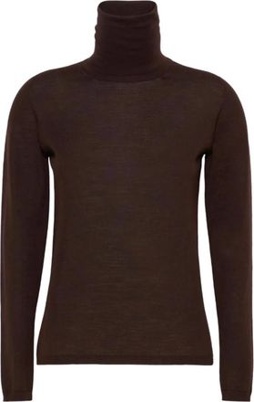 Max Mara Saluto Pull &agrave; col roul&eacute; - Femme - Pulls - Brun - Taille: 44 FR