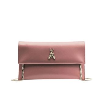 Patrizia Pepe Femme, Sacs, Rose, Taille: ONE Size Fly Leather Clutch Bag