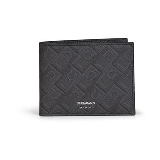 Ferragamo Monogram Wallet - - Accessories - Herren - Schwarzk - ONE SIZE