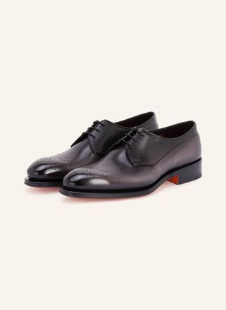 Santoni Schn&uuml;rer Imperialde grau