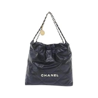 Chanel Pre-owned 22 Line Calf Shoulder Bag - - Pre-owned - Damen - Schwarzk - ONE SIZE